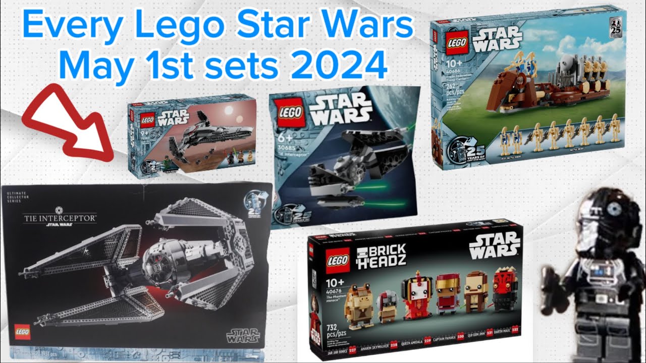 Every Lego Star Wars set releasing May 1st 2024 - YouTube
