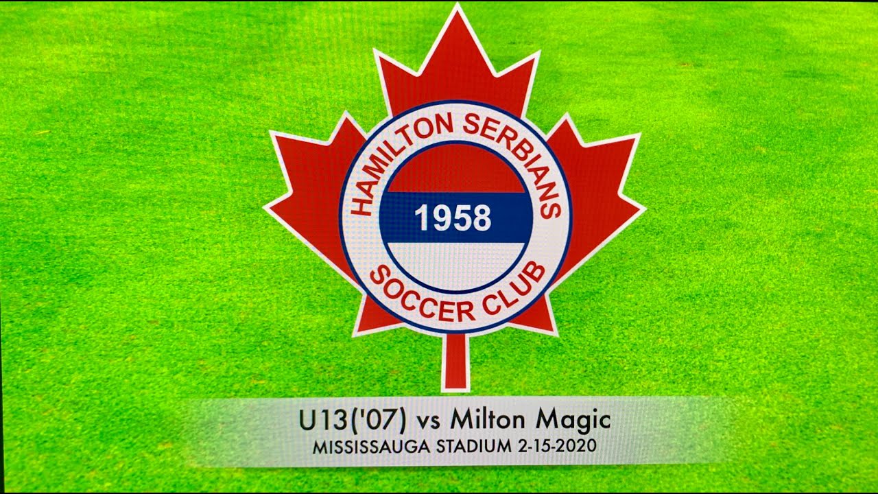 U13('07) Hamilton Serbians vs Milton Magic (4-0) Win 2-15-2020 - YouTube