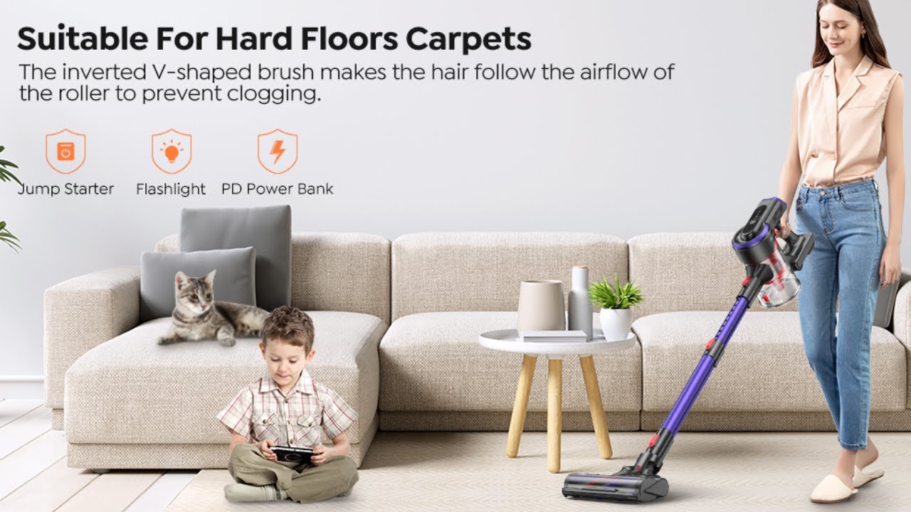 Buture JR400 38000Pa 450W Cordless Vacuum Cleaner For Smart Home ...