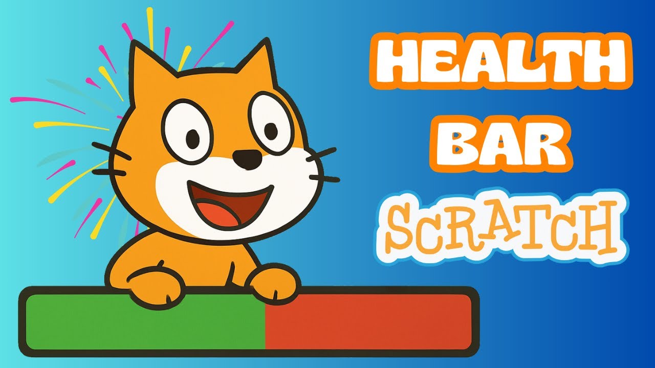How to Make a Simple HEALTH BAR in Scratch 3.0 | Step by Step ...