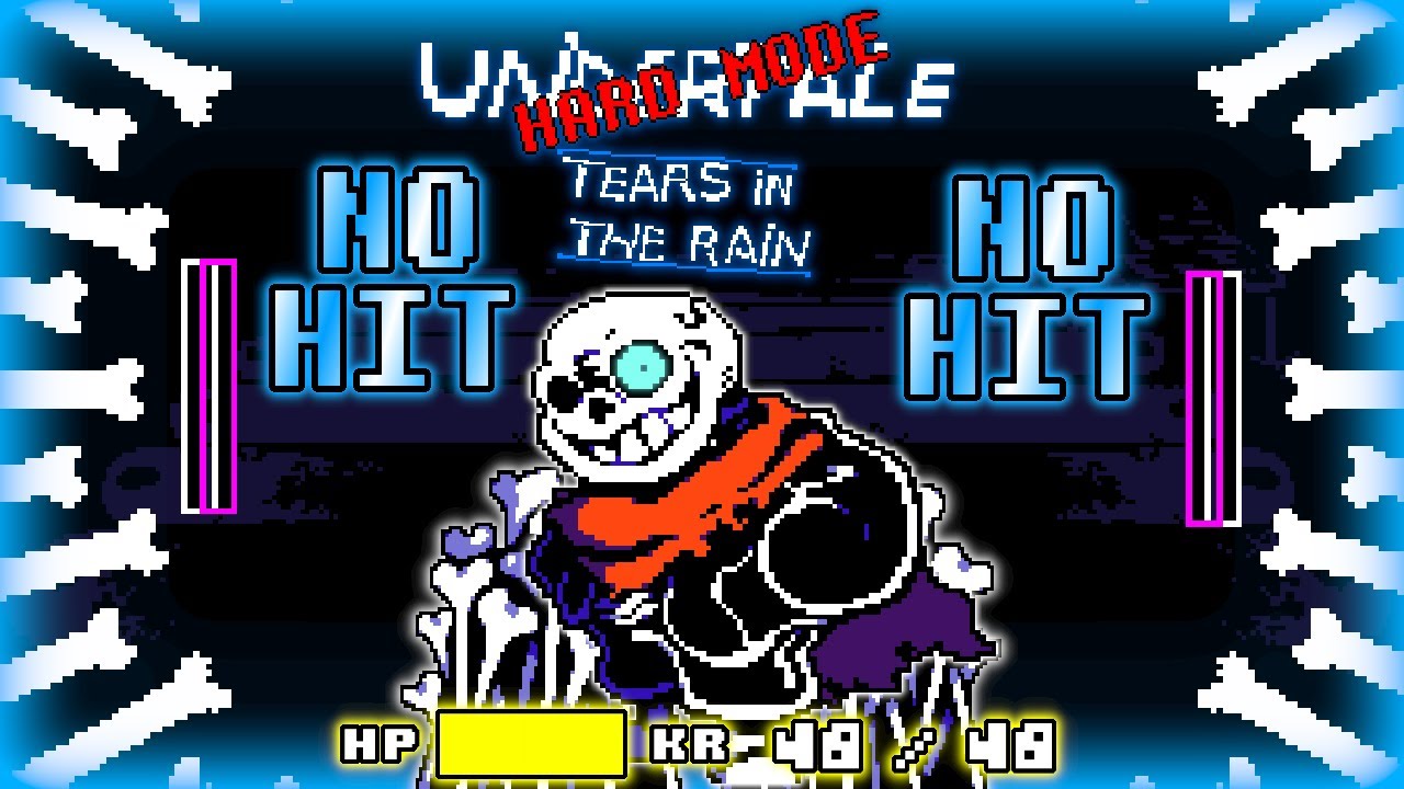 [NO HIT] Undertale Hard Mode: Tears in the rain Sans fight by BenLabno ...