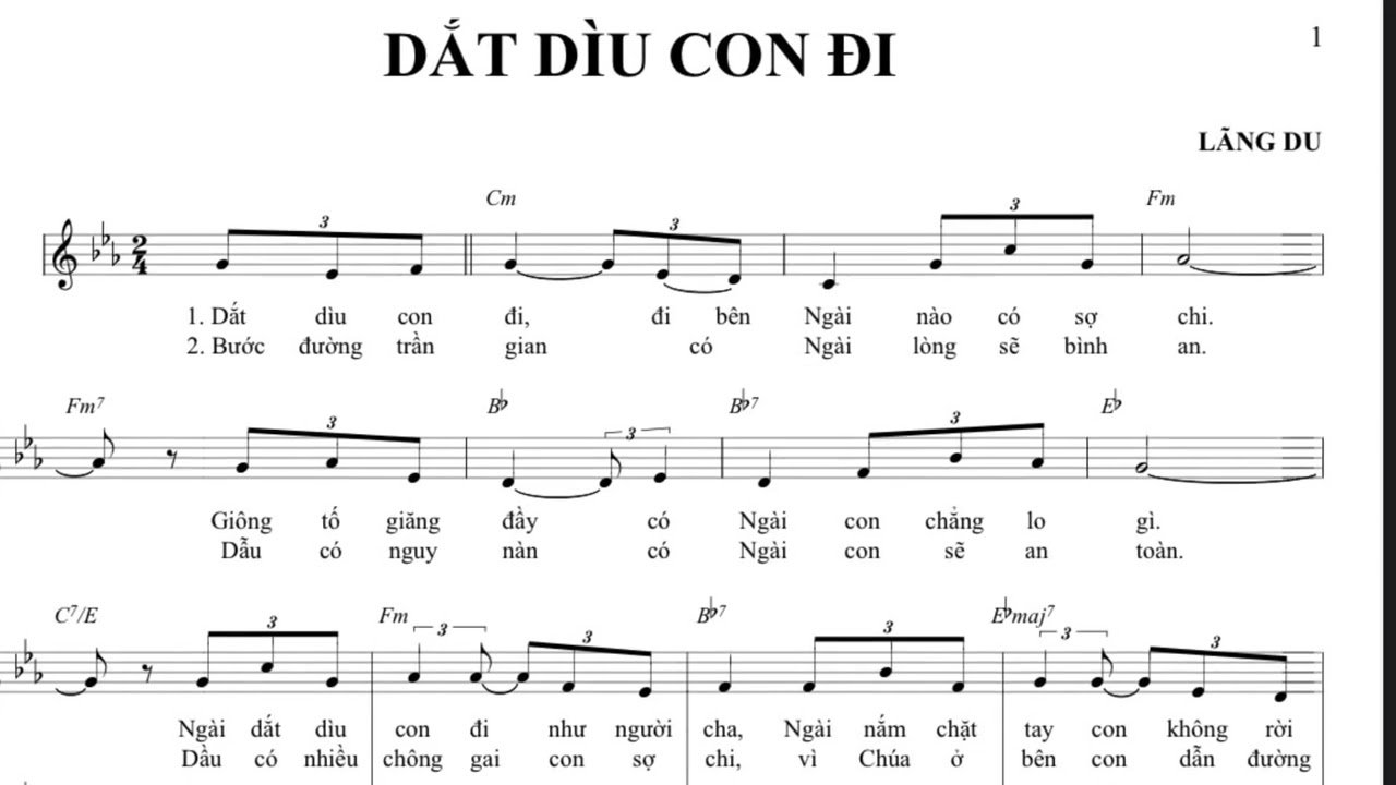 Dắt dìu con đi - Lãng Du (CDLG tập hát) - YouTube