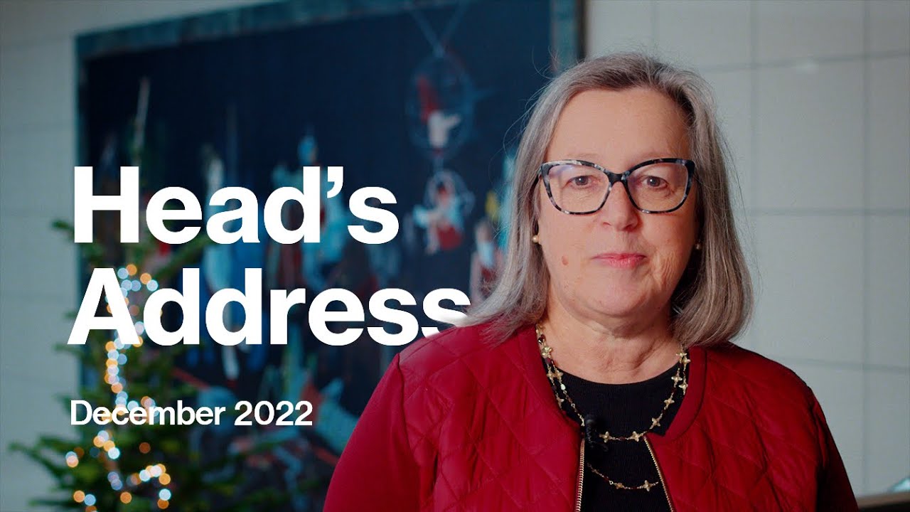Head's Address - December 2022 - YouTube