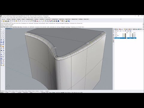 7 Advanced Fillet - Editing Fillets in Rhino - YouTube