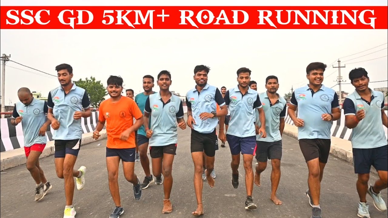 SSC GD ROAD RUNNING TIMING TEST | LIVE ROAD RUNNING - YouTube