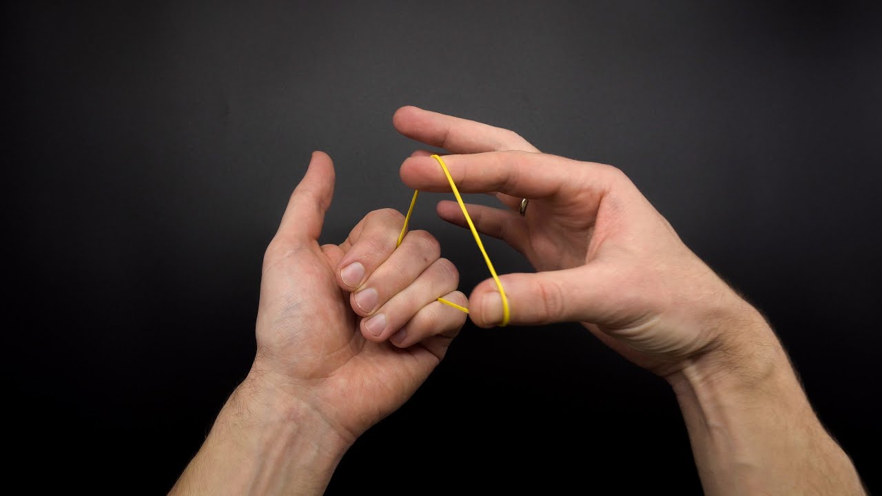 Easy magic trick for kids! rubber band trick - YouTube