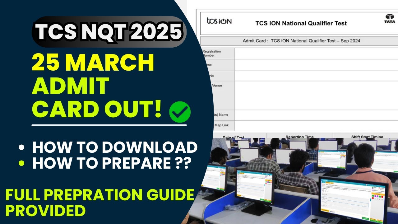 TCS NQT 2025 How to Download Admit Card & Last-Minute Preparation Tips ...