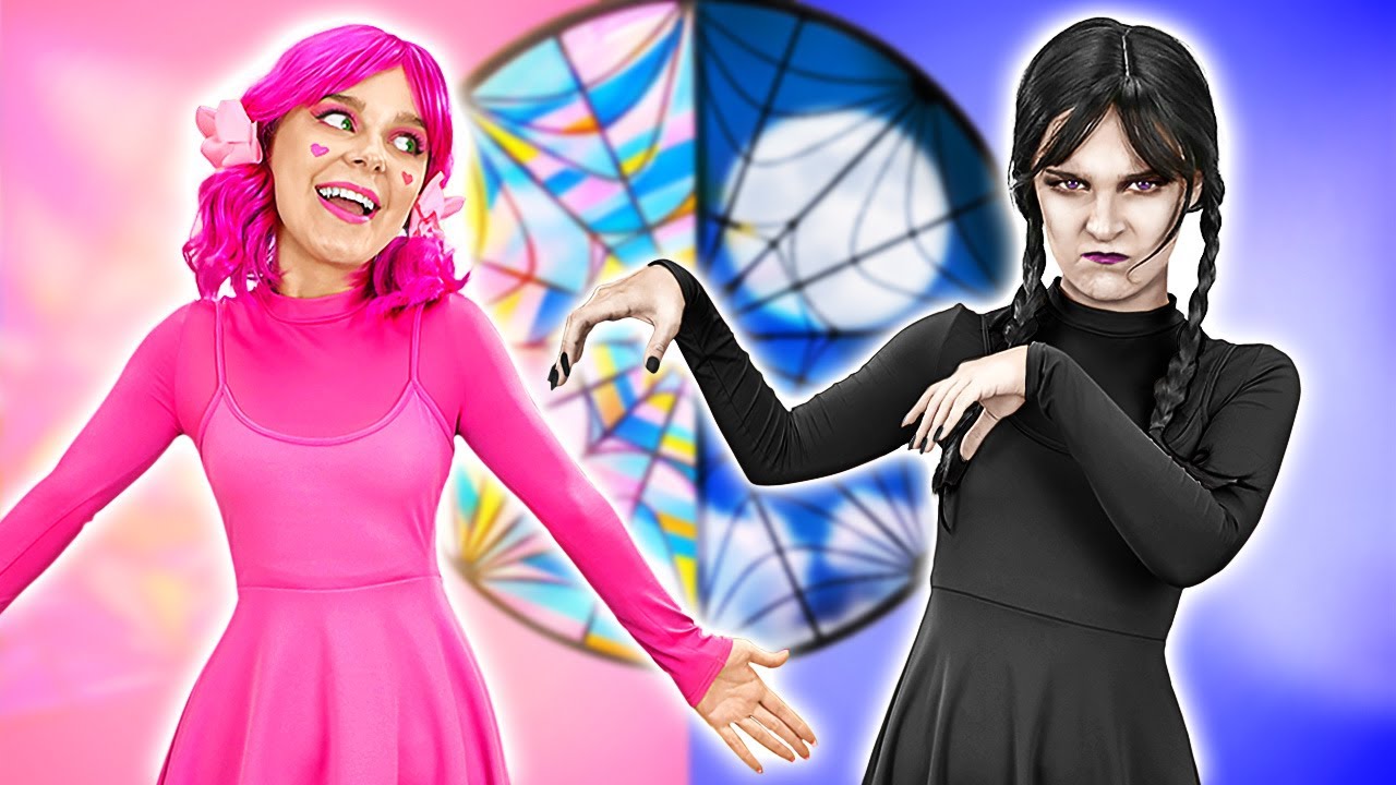 Pink vs Black Color Song 💖 Barbie Finger Family | Kids Song And Nursery ...