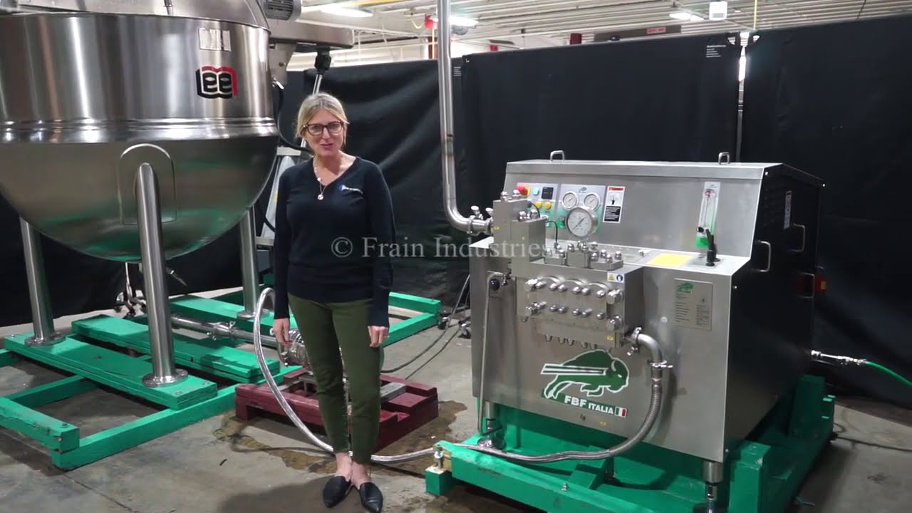 FBF Italia, Model FBF40223A, two stage, homogenizer - YouTube