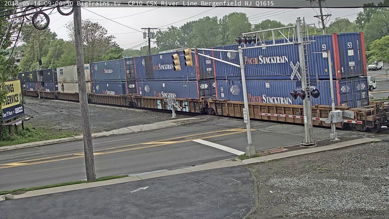 BigTrains.TV May 14 2018 09:06 sb stack trailers CSX 414, 4543 Q008 ...