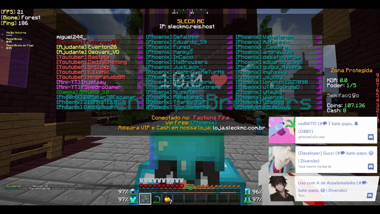 Minecraft Sleck Factions Nova Série Youtube