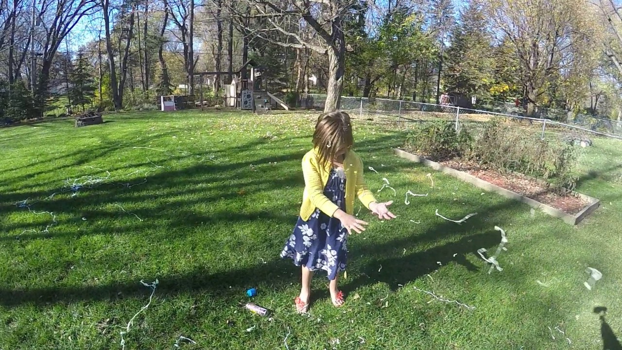 Silly String at 120 fps - YouTube