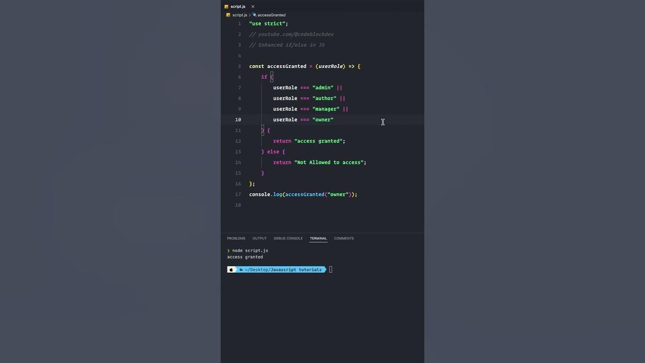 No Multiple Ifelse Do 👉 This Instead Javascript Coding Programming Javascripttutorial Youtube