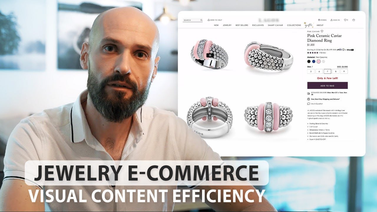 Jewelry E-Commerce Visual Content Efficiency - YouTube