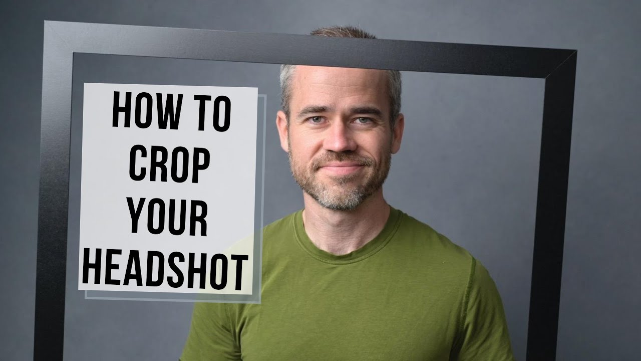 How to Crop a Professional Headshot - YouTube