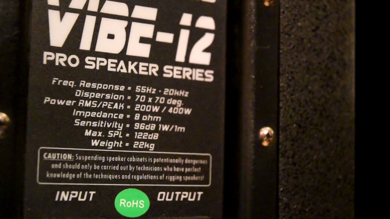 JB Systems Vibe 12 Review/test - YouTube