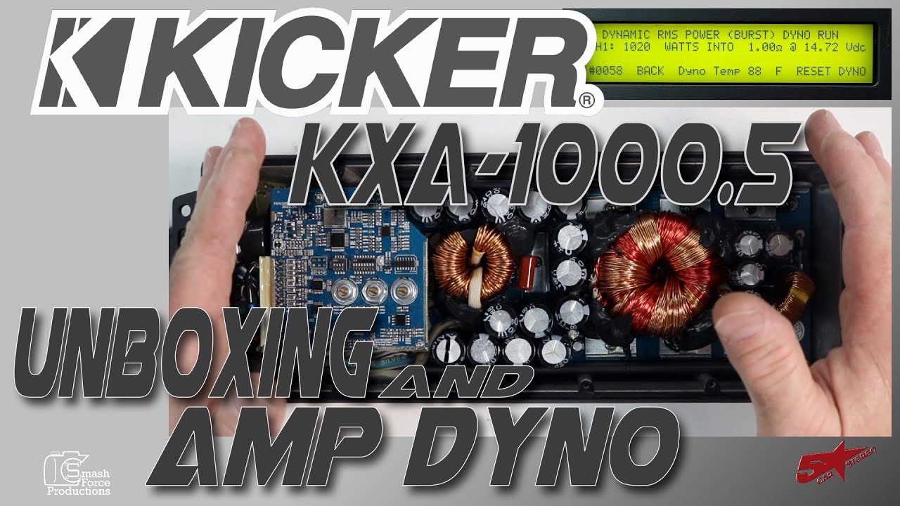 unboxing and amp Dyno the Kicker PXA1000 5 - YouTube