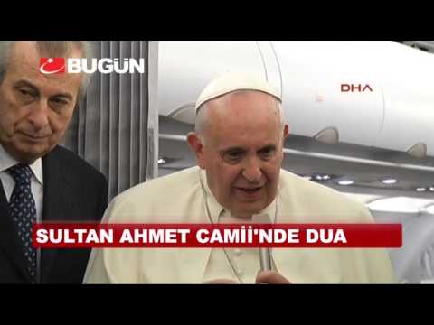PAPA'DAN UÇAKTA DİKKAT ÇEKİCİ AÇIKLAMA