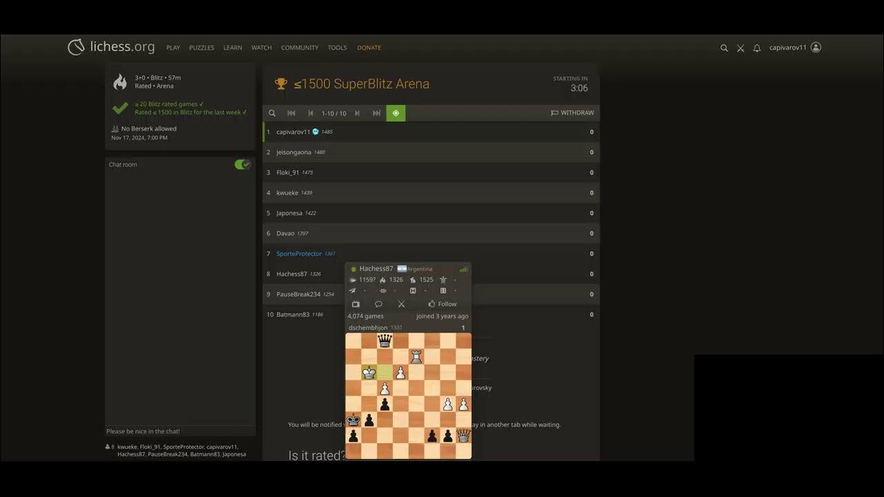 Washing up till 2000 | lichess.org - YouTube