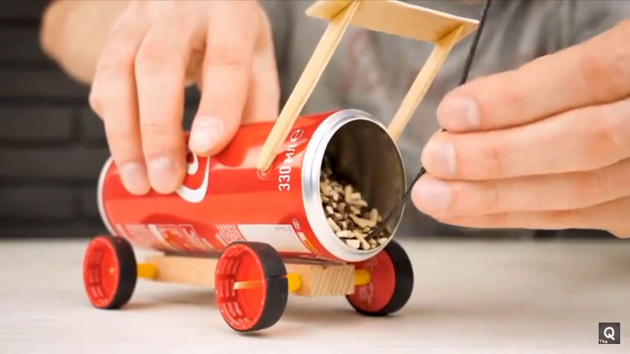 Reverse Video DRAG RACING CO2 Powered Car VS Supercharged Coke Can ...