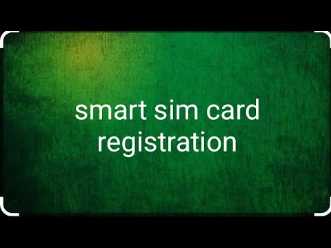 how to register sim card/smart Sim card/Lan Nie - YouTube