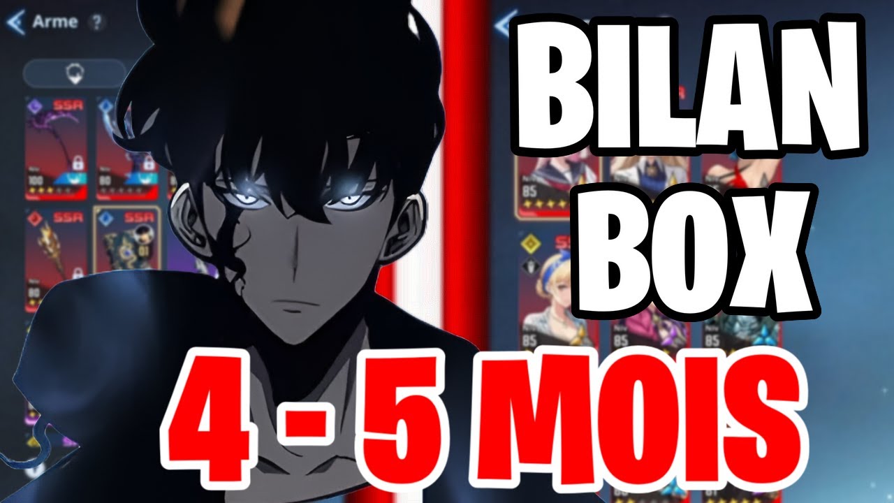 BILAN DE MA BOX AU BOUT DE 4 - 5 MOIS SUR SOLO LEVELING ARISE !!! - YouTube