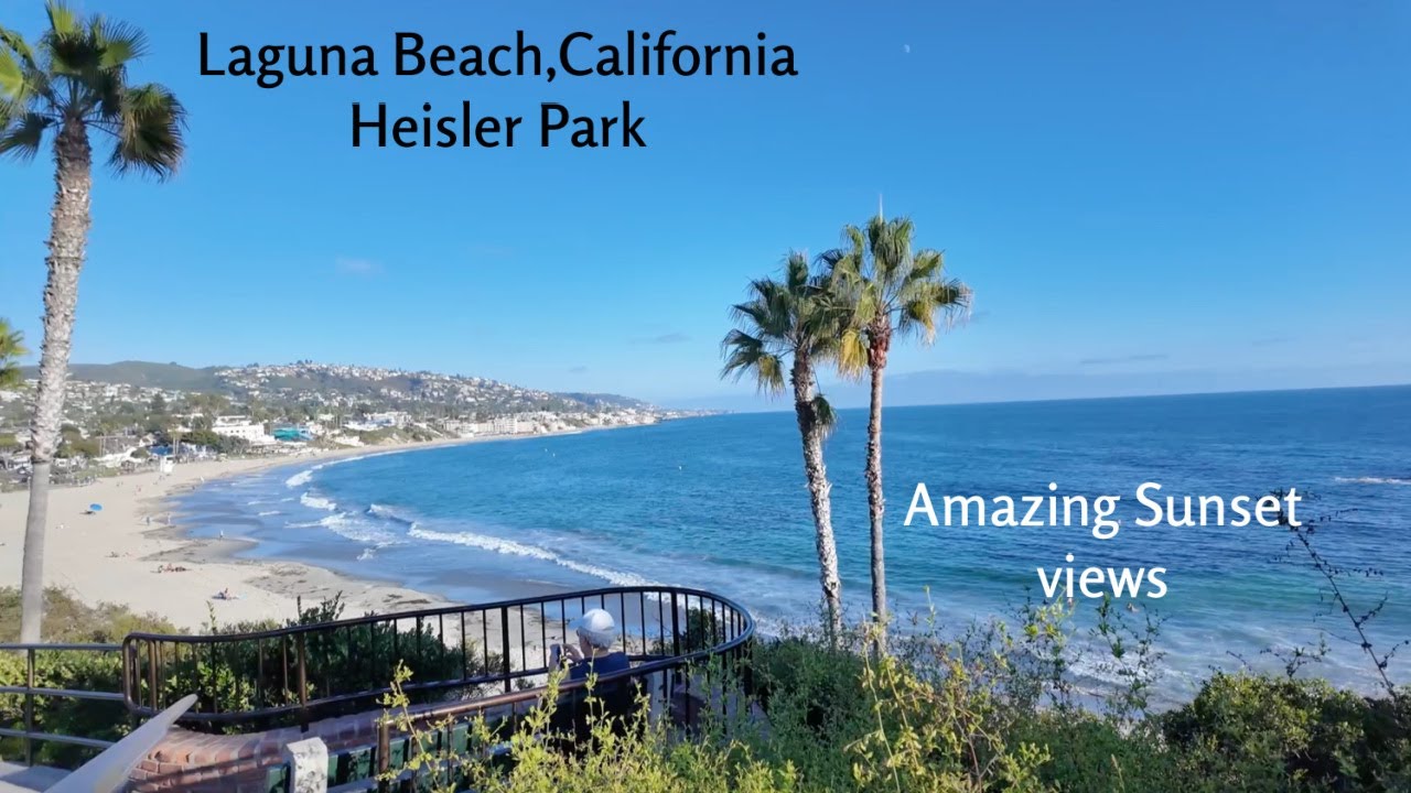 Amazing sunset spot at Heisler Park in Laguna Beach, California - YouTube