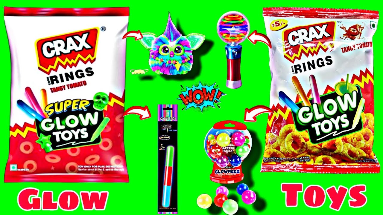 🤩 Crax Rings Now With Super Glow Toys Inside | Snacks Unboxing | Free ...