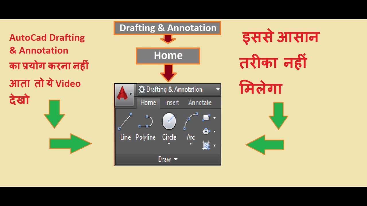 AutoCAD Drafting & Annotation का प्रयोग करना नहीं आता तो ये Video देखो ...