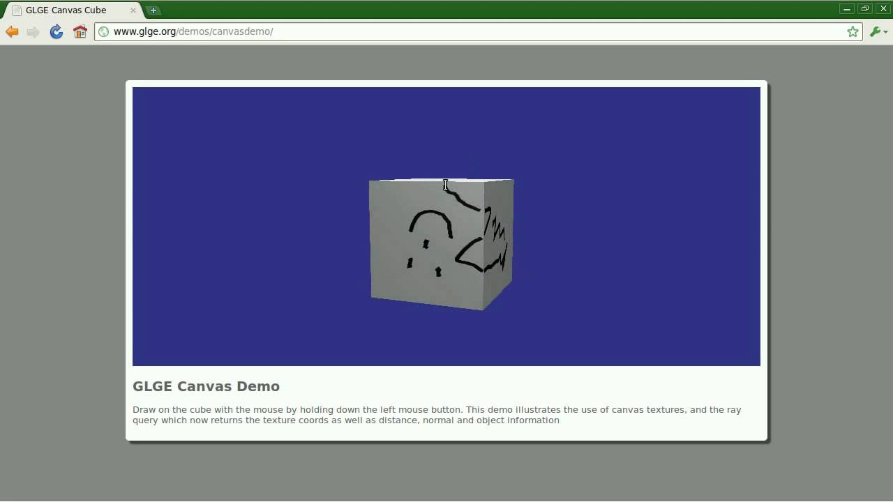 WebGL - Canvas Textures in GLGE - YouTube