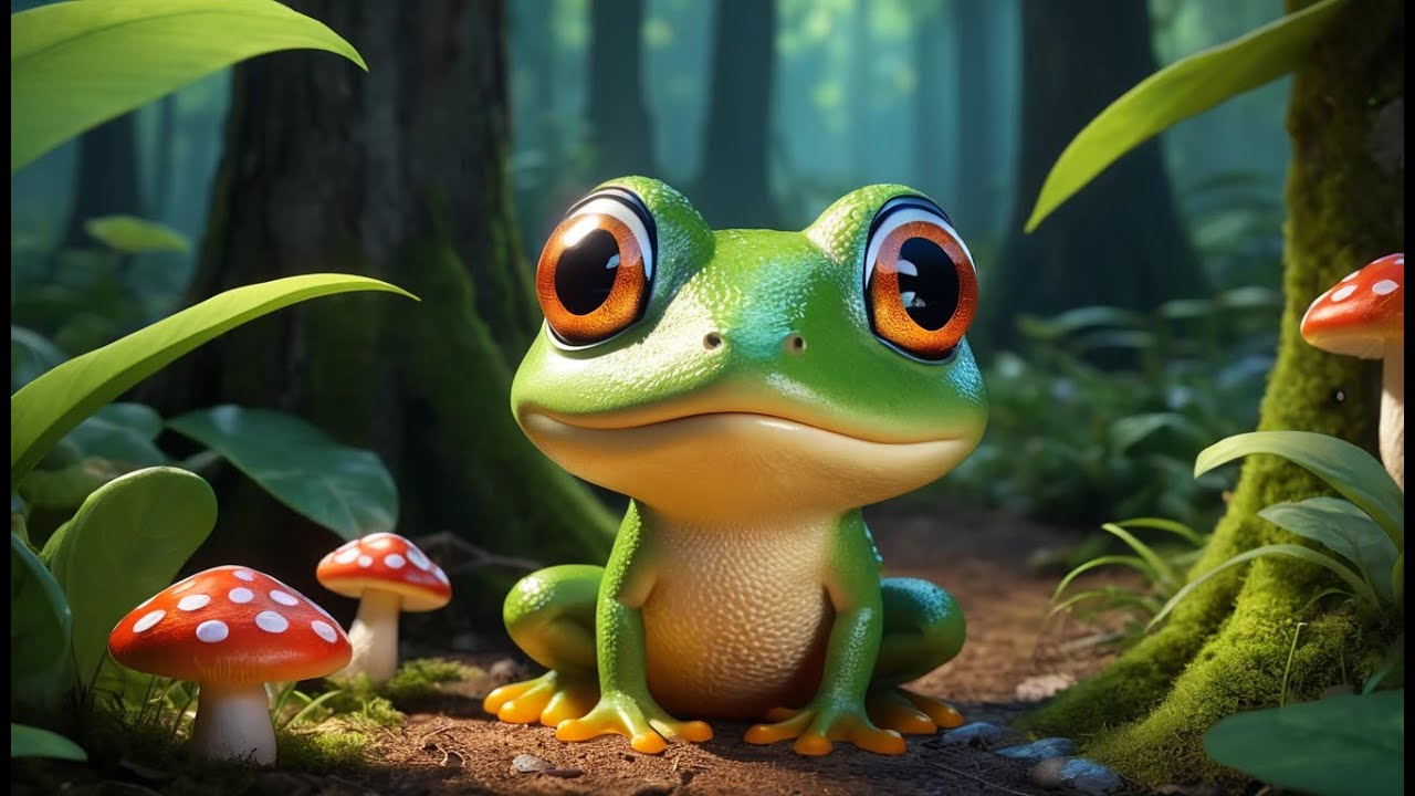 Five Little Frogs Went Hop Hop Hop Rhyme Song | Popular Nursery Rhyme ...