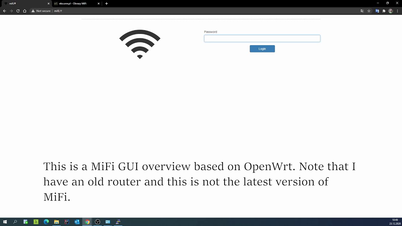 Review of responsive and simple MiFi graphical interface based on ...