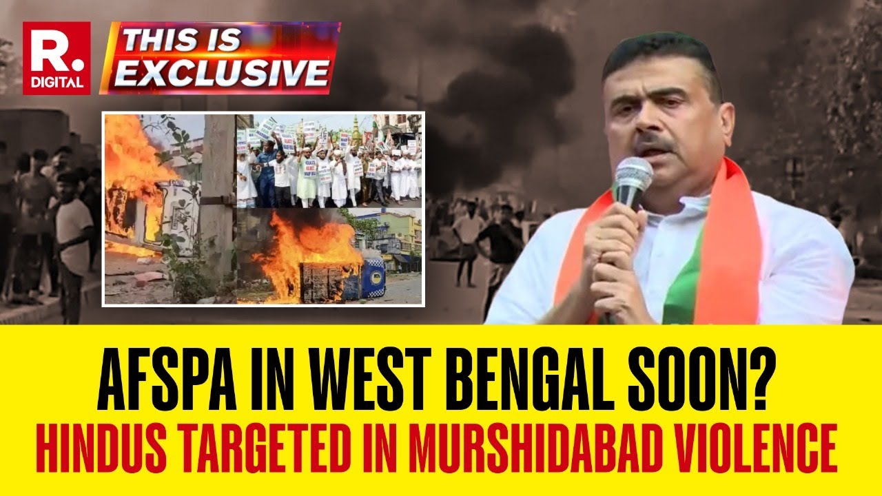 This Is Exclusive: 400 Hindus Forced To Flee Amidst Murshidabad Violence | BJP Seeks AFSPA - YouTube