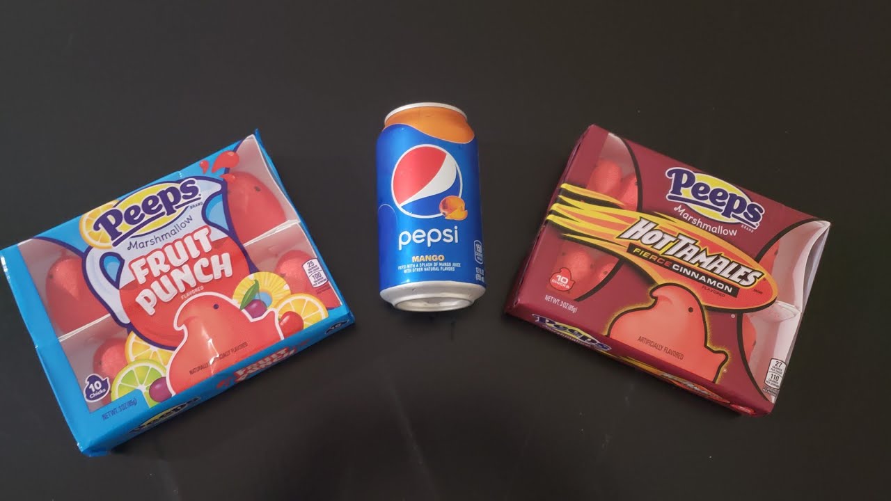 Mango Pepsi and new flavored peeps - YouTube