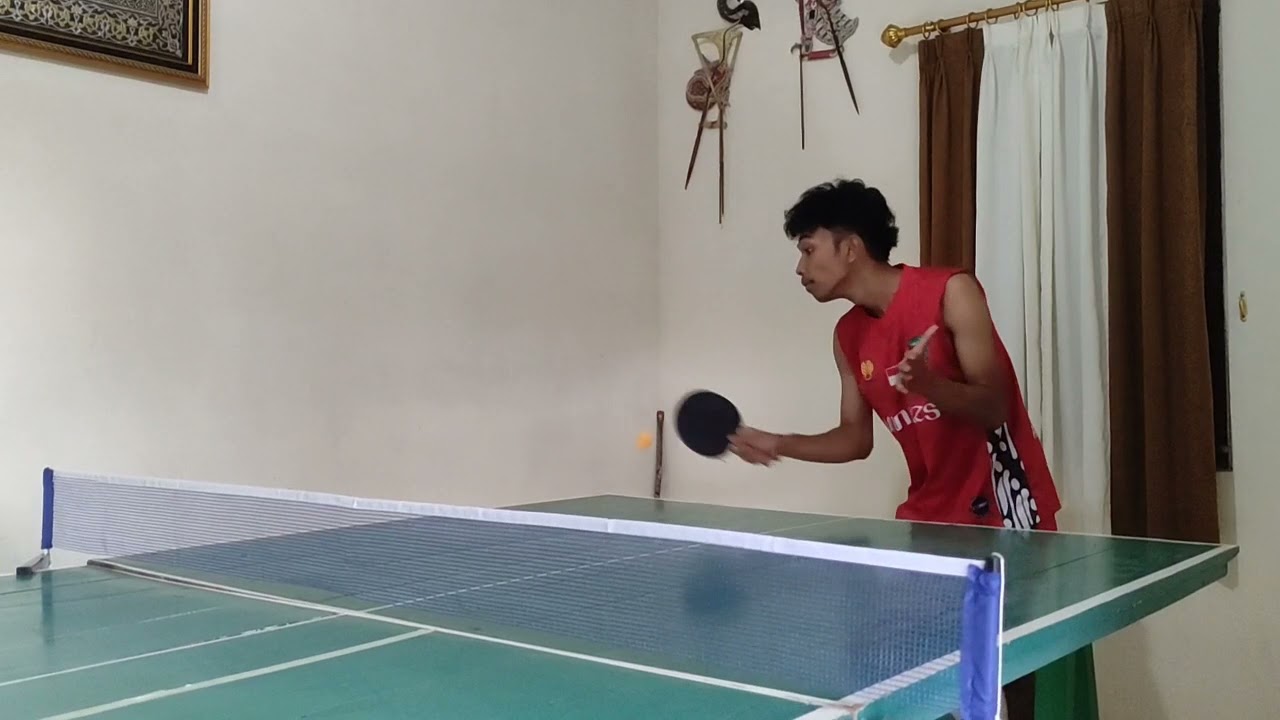 Teknik Forehand, Backhand, Service, dan Posisi badan Tenis Meja - YouTube