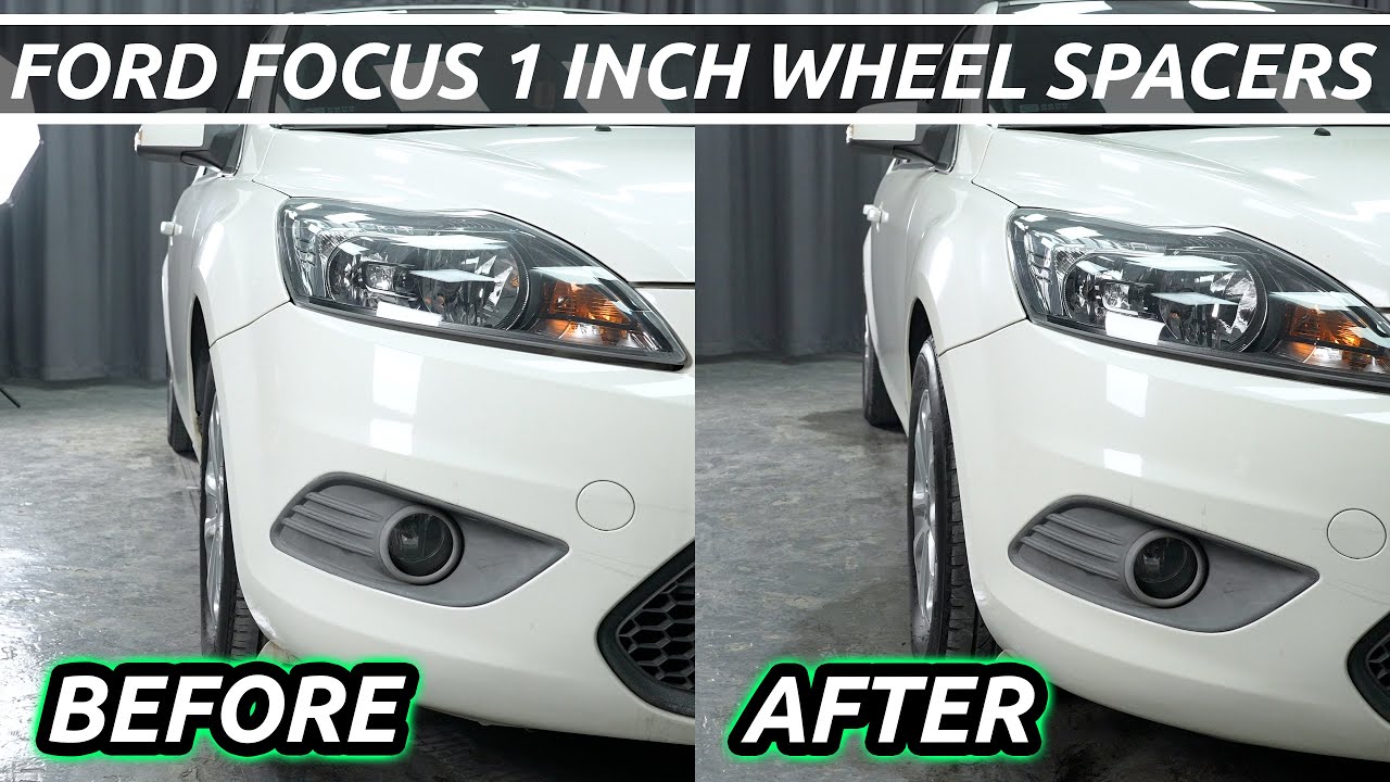 Ford 1-Inch Wheel Spacers Before and After - BONOSS Ford Focus ST ...