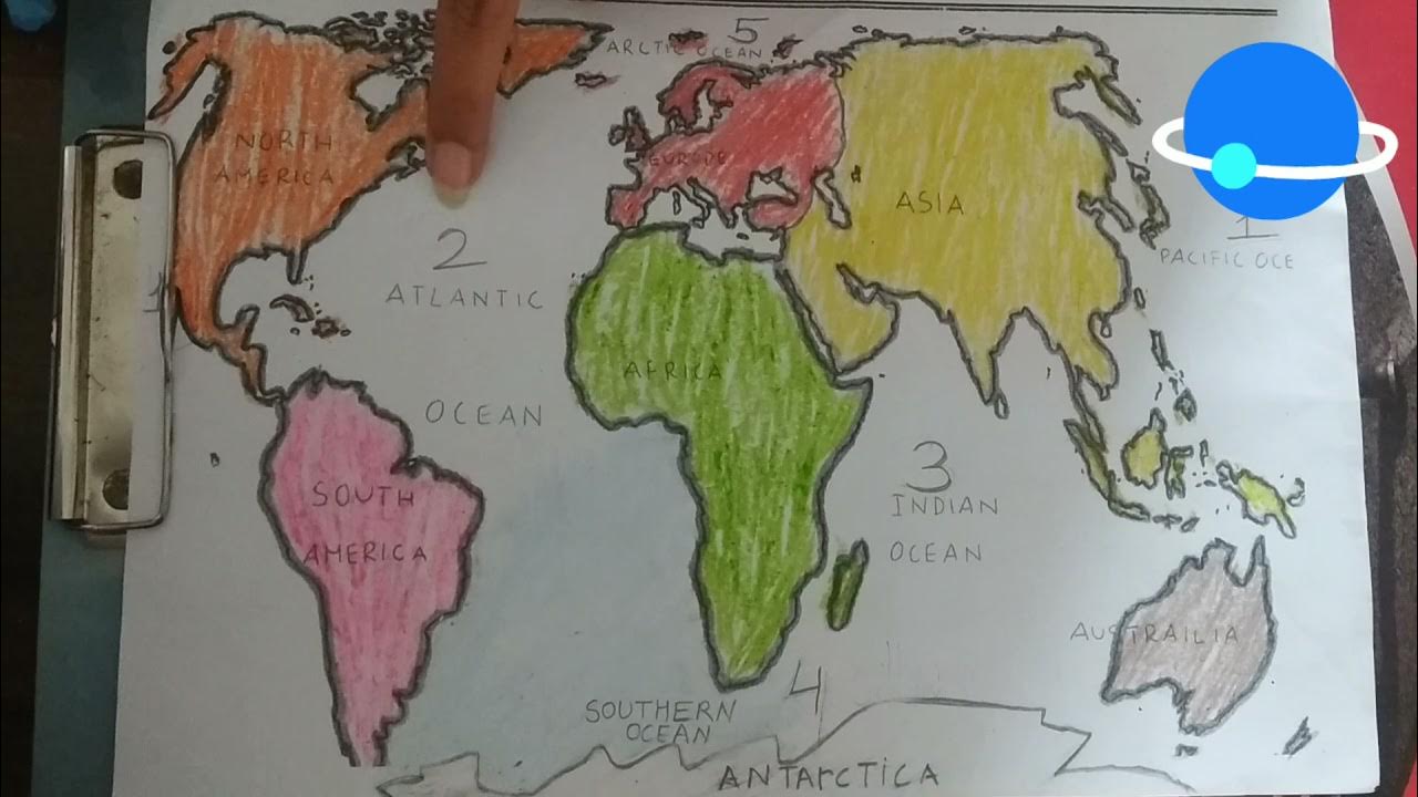 five oceans# 5 Oceans Song # Globe activity# world map for kids# five oceans Song for kids ...