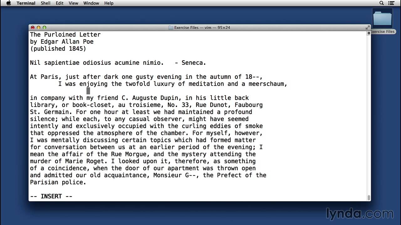 23 1 Customizing the vi environment using the exrc and vimrc files ...