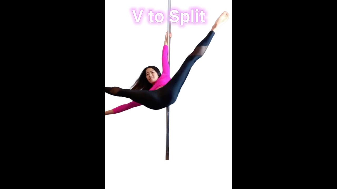 V To Split Pole Dance Tutorial Youtube