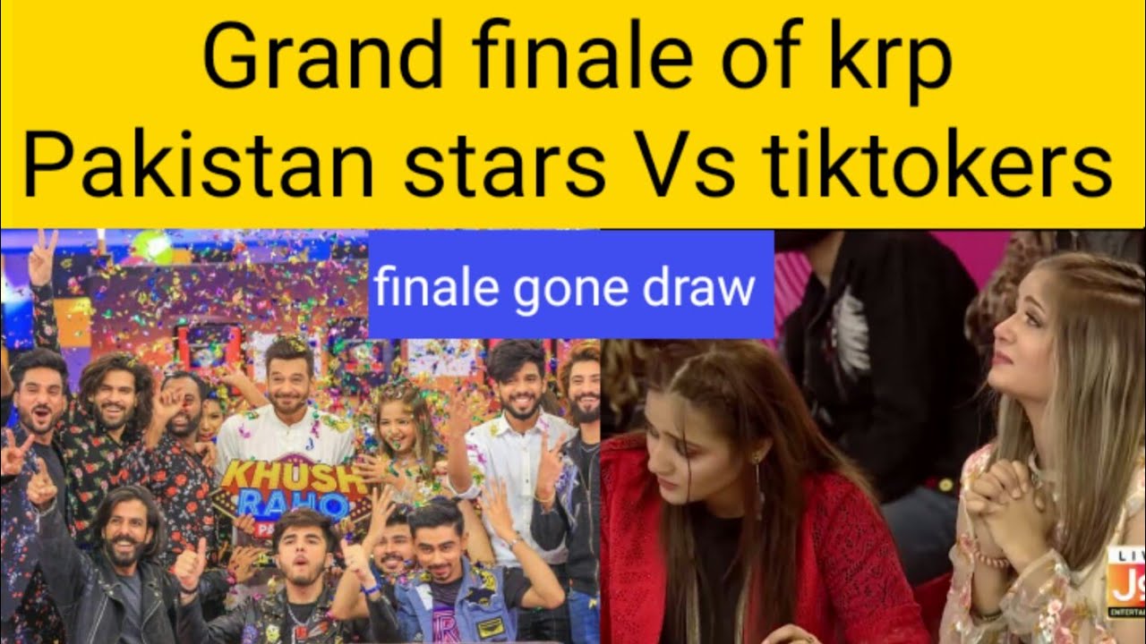 The last moment of finale of khush raho Pakistan grand finale tiktokers ...