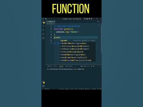 function in javscript #javascriptdev #javascript #programminglanguage #coder - YouTube