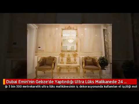 Dubay əmiri Türkiyədə qızıldan villa tikdirdi