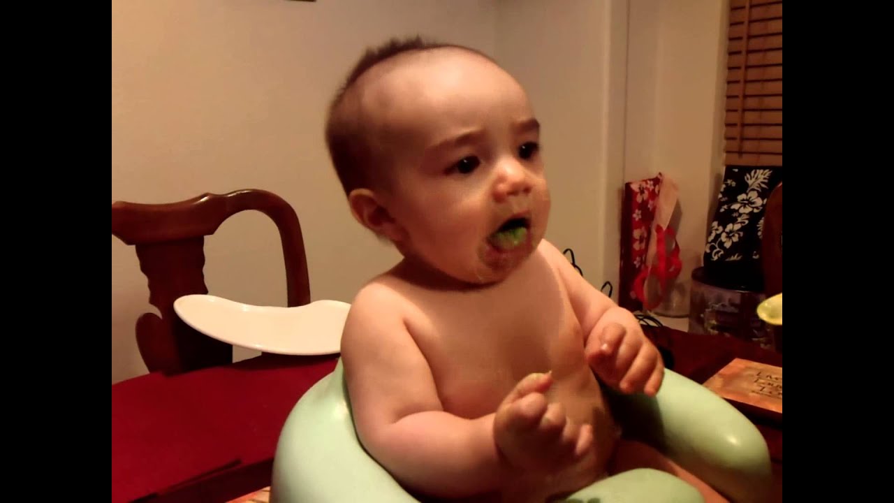 Baby Jake Hates Peas!!! - YouTube