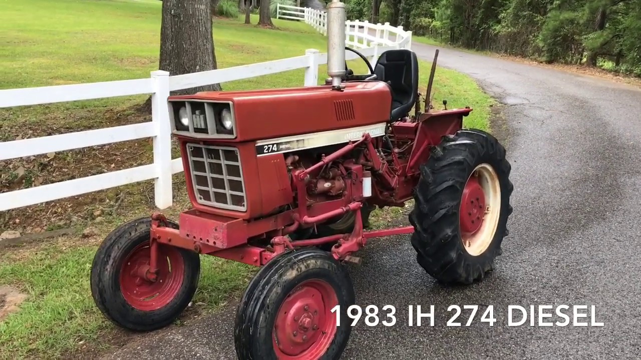 1983 IH 274 Diesel Offset Tractor with Cultivators #chasingtractors ...