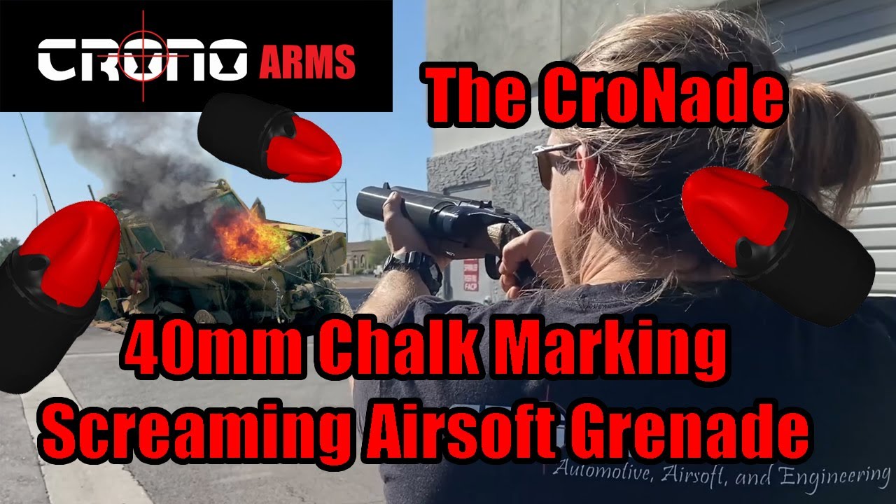 CronoArms’ Screaming 40mm Chalk Marking Airsoft Grenade Round: The ...