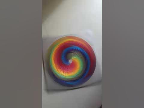 how to make spiral string art - YouTube