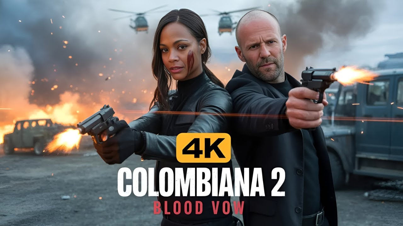 Colombiana 2 (2025) Movie Zoe Saldana, Jason Statham, Cliff Curtis ...