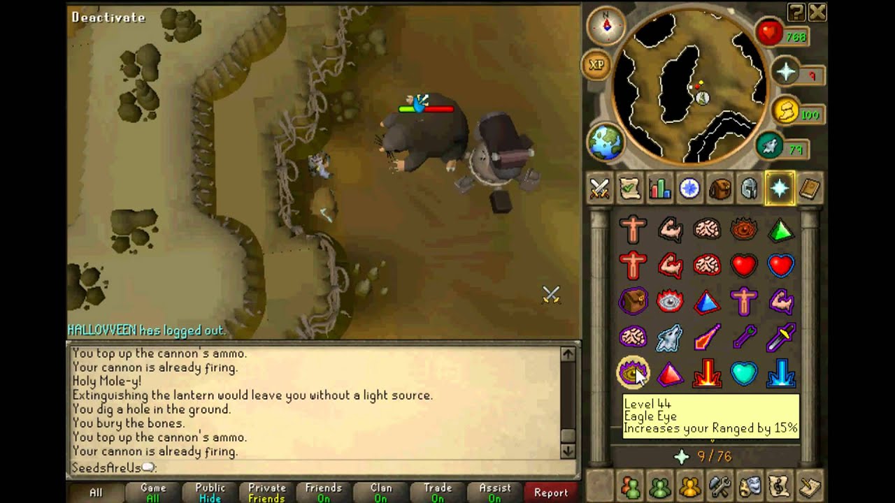 RuneScape: Killing the Giant Mole (HD) - YouTube