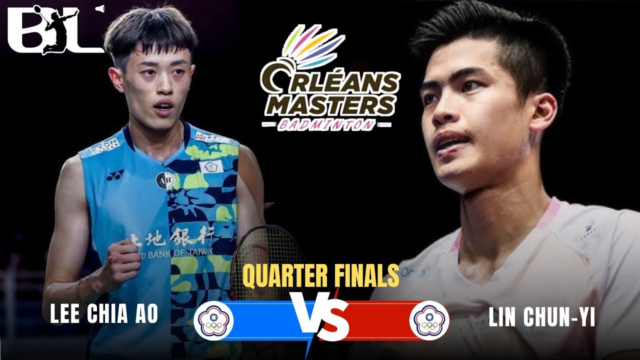 Lin Chun-Yi (tpe) vs Lee Chia Hao (tpe) | Orleans Masters Badminton ...