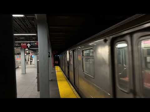 South Ferry Bound R62A (1) Train Entering World Trade Center -Cortlandt 